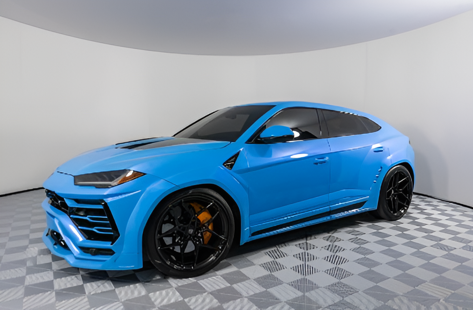 2021 LAMBORGHINI URUS NOVITEC WIDEBODY ANRKY WHEELS RARE BLU CEPHEUS 1/ ...